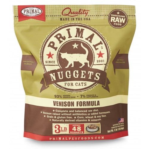 Primal™ Frozen Nuggets for Cats Venison Formula